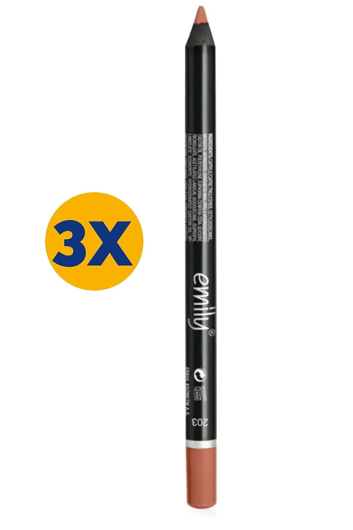 Golden Rose Emily Lip Pencil No: 203 3 Pieces | Buy Now with Express ...