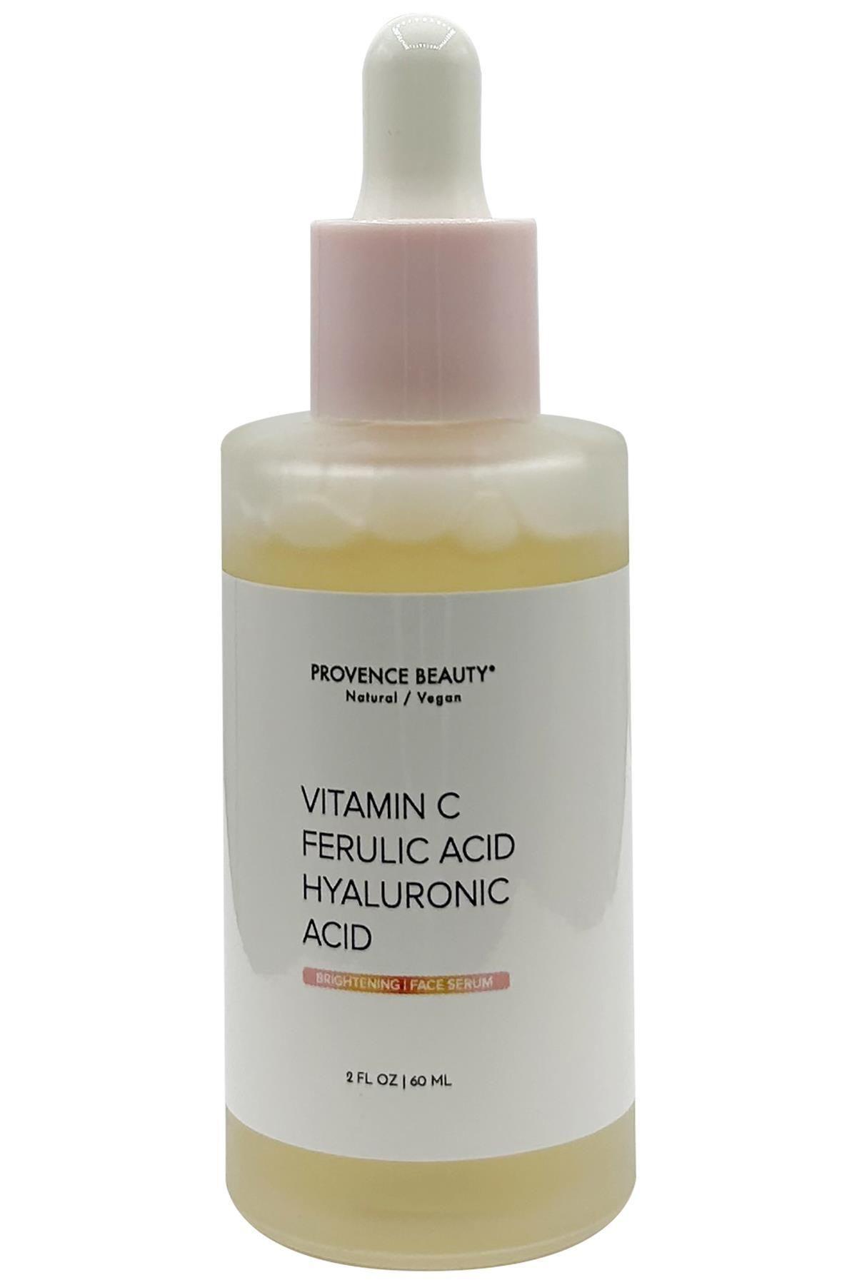 Provence Beauty Vitamin C + Ferulic Acid + Hyaluronic Acid Face Serum ...