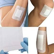 MediSale Adhesive Sterile Wound Dressings Box of 25 - 10cm x 6cm, Ideal ...