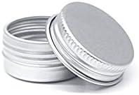 Basic Packing 12pcs 5ml Silver Empty Round Aluminum Screw Cap ...