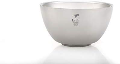 Keith Titanium Ti5354 Double-Wall Insulated Bowl - 18.6 fl oz ...