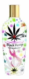 BLACK HEMP 12X Accelerator Tanning Lotion - 8.5 oz | Fast-Acting Hemp ...