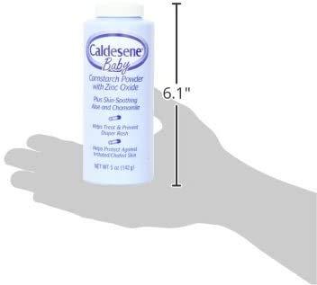 Caldesene Baby Cornstarch Powder With Zinc Oxide 5 oz (Pack of 2) 5 ...
