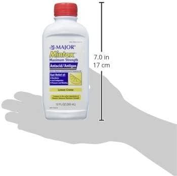Mintox Maximum Strength Antacid Anti-Gas Liquid 12 oz - Lemon Flavor ...