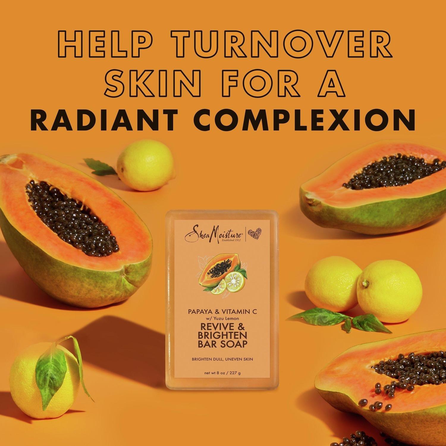 SheaMoisture Papaya & Vitamin C Revive & Brighten Bar Soap 8.0 oz ...
