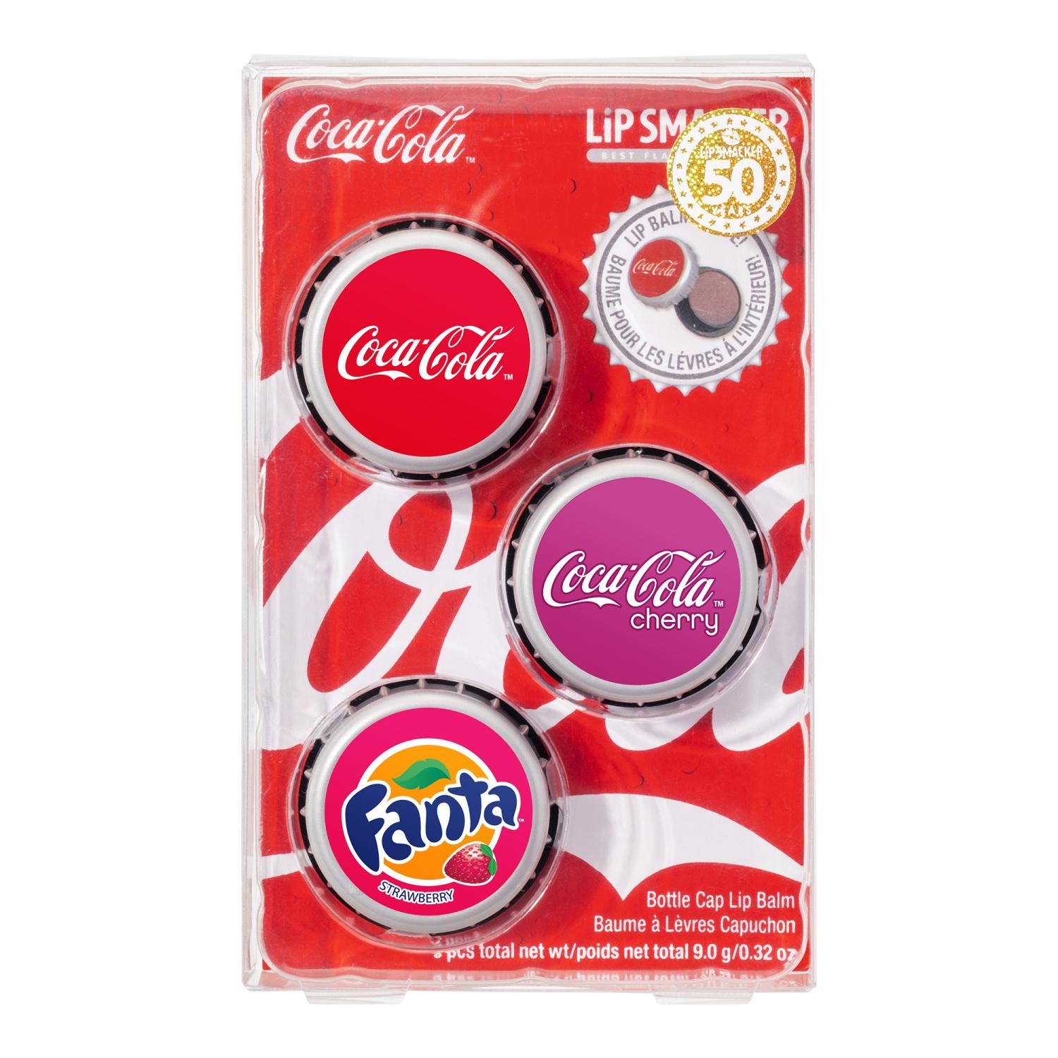 Discover Lip Smacker Coca Cola Bottle Cap Trio Lip Balm - Elevate Your ...