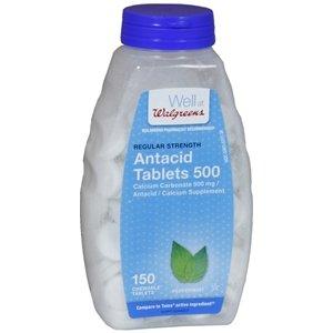 Walgreens Regular Strength Antacid Chewable Tablets - Peppermint ...