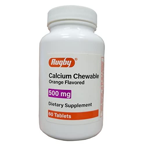 RUGBY LABORATORIES Calcium with Vitamin D Chewable Tablets - Orange ...