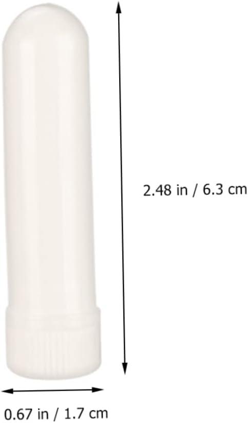 Hemoton 5pcs Peppermint Essential Oil Nasal Inhaler Tubes - White ...