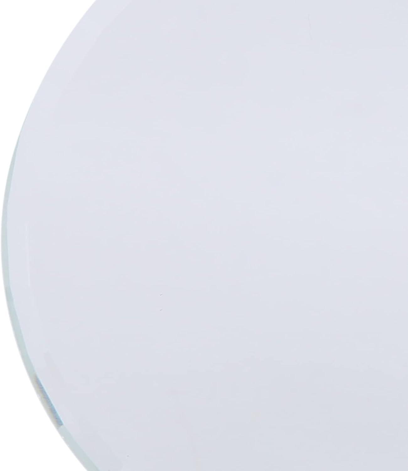 Luroze Mirror Round Glass Nail Art Palette - Small Empty Manicure ...