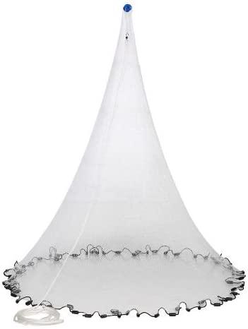 Fitec RS750 Super Spreader Cast Net 4' Radius 3/8 Mesh 3/4 lb Weights ...