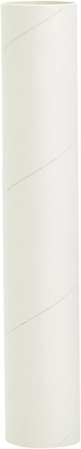 12 Pack White Cardboard Tubes for DIY Crafts - 1.7 x 10 Inches - Empty ...