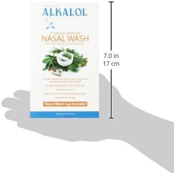 Alkalol Natural Nasal Wash with Menthol - 2 Piece Set | Soothing Relief ...