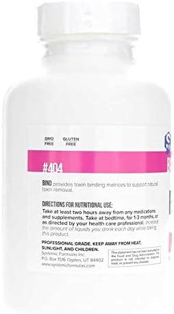 Systemic Formulas 404 Bind 120 Count - Powerful Detox Support (1 Pack ...