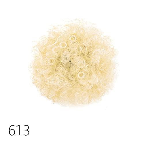 Buy Synthetic Puff Afro Short Kinky Curly Chignon Hair Bun | Drawstring ...