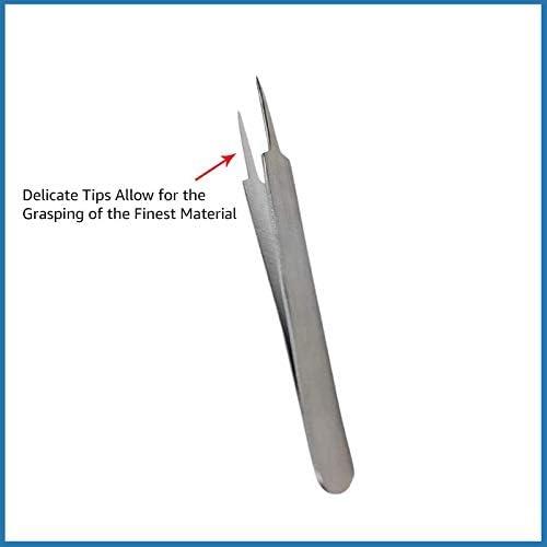 MedBlades Stainless Steel Ingrown Hair Tweezers - Precision Pointed Tip ...