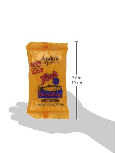 Andy's Fish Breading Red, 10-Ounces (Pack of 12)