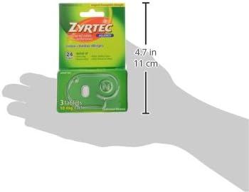 Zyrtec 10mg Allergy Relief Tablets - 24 Hour Relief - Travel Size 3ct