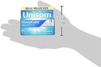 Unisom Sleep Gels Nighttime Sleep-Aid, 60 Soft Gel Capsules, 50 mg ...