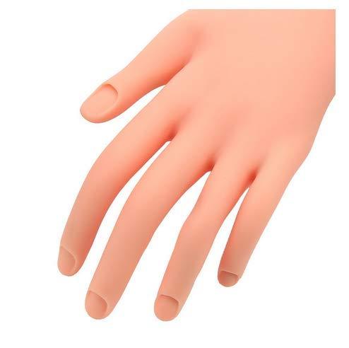 LASSUM Soft Plastic Mannequin Hand,Flexible Bendable Fake Hand Manicure ...