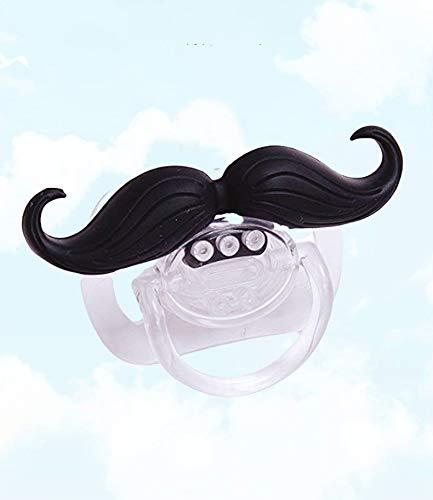 Cute Kissable Mustache Pacifier for Babies - Pack of 2 Black | BPA-Free ...