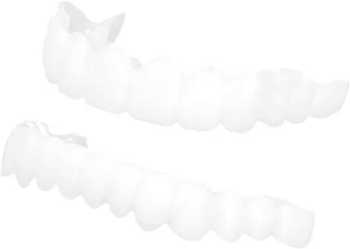 Buy Upper & Lower Jaw Temporary Whitening Denture Sets | Non-Retaining ...