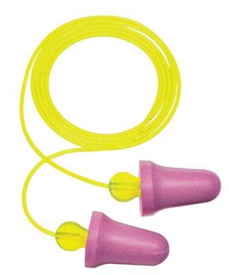 3M No-Touch Foam Ear Plugs Corded - Box of 100 Pairs | Soft Noise ...