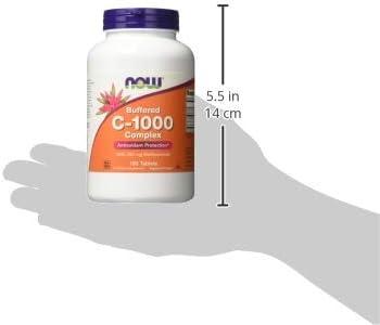 Now Foods Buffered C-1000 Complex 180 Tablets - Premium Vitamin C ...