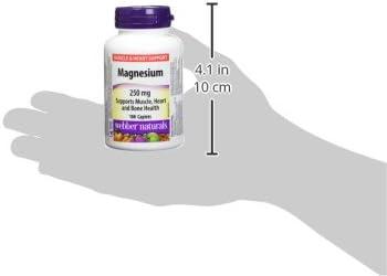 Webber Naturals Magnesium 250mg Caplets - 100 Count | Buy Now with ...