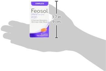 Feosol Complete with Bifera 30ct Iron Supplements - Boost Energy ...