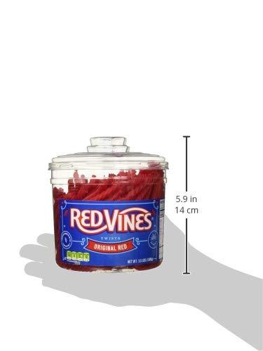 Red Vines Licorice Original Red Flavor Soft & Chewy Candy Twists 3.5 ...