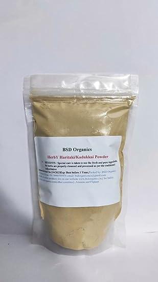 BSD Organics Herby Powder of Haritaki/Kadukkai/Harde Whole/Terminalia ...