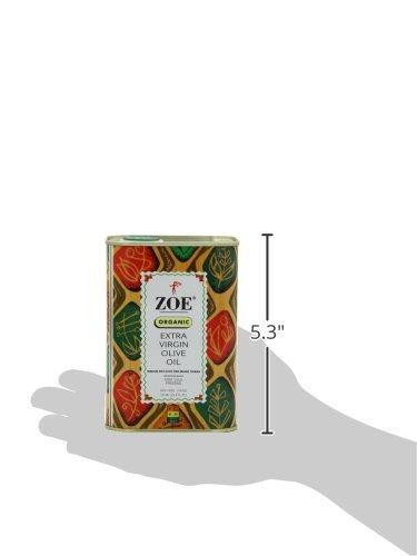 Zoe Organic Extra Virgin Olive Oil Tin - BPA Free Lining - 25.5oz (Pack ...