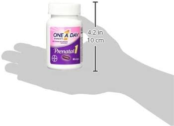 One A Day Women's Prenatal 1 Multivitamin with Vitamin A, C, D, B6, B12 ...