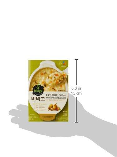 BIBIGO Korean Porridge Ready Meal Healthy Instant Porridge (Mushroom Vegetable 280g x 6 Bowl ...