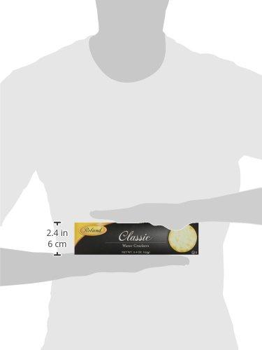 Roland Foods Classic Water Crackers - Non GMO, USA Sourced - 4.4 oz ...