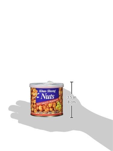 Khao Shong Peanuts with Soy Sauce - Crispy Spicy Nuts Snack (140g Can ...