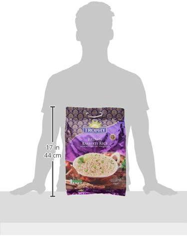 Trophy Wholegrain Brown Basmati Rice 4kg - Premium Quality | Long Grain ...