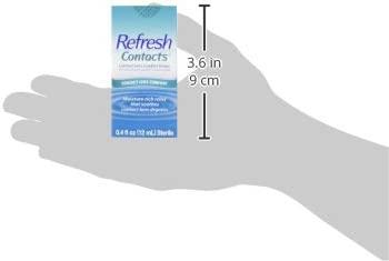 Refresh Contacts Eye Drops - Contact Lens Comfort Blue 0.4 Fl Oz ...