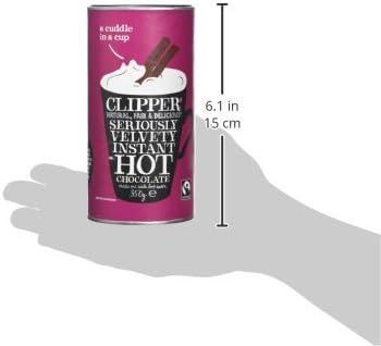 Clipper Fairtrade Instant Hot Chocolate 350g - Ethically Sourced Cocoa ...
