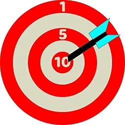 Urinal Fly Toilet Stickers 12 Pack Numbered Red Bullseye with Arrow 80% ...