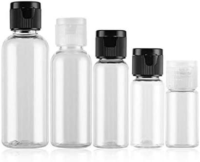 12 Pack Transparent Empty Plastic Sample Bottles - 30g 30ml Folding Lid ...