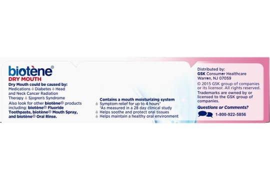 Biotene Oral Balance Dry Mouth Moisturizing Gel 1.5 oz - Pack of 4 ...