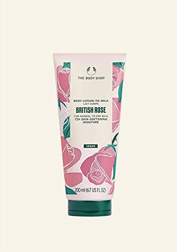 The Body Shop British Rose Lotion to Milk 200ml - Soothing Moisture for ...