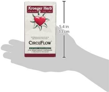 Kroeger Herb Circuflow Capsules - 270 Count for Healthy Circulation ...