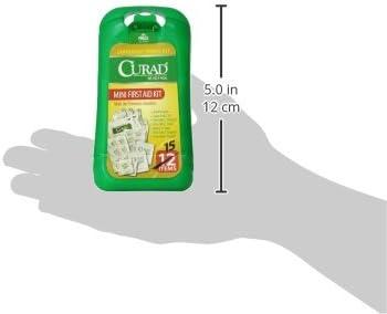 Curad Mini First Aid Kit - 15 Piece Set for Emergency Preparedness ...
