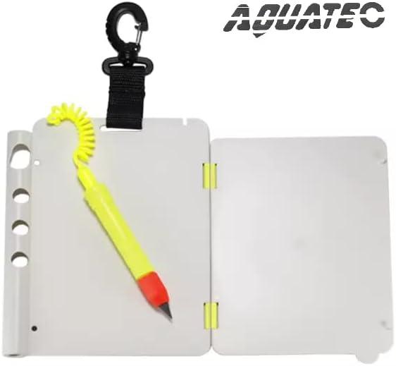 AQUATEC Dive Writing Slate WS-200 | Multi Page Underwater Writing Slate ...