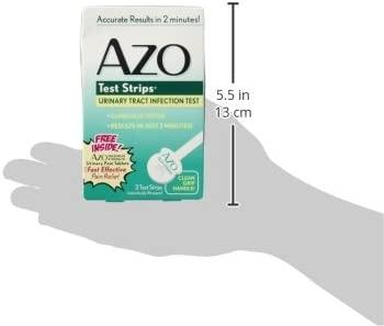 AZO UTI Test Strips 3-Count Box (Pack of 2) - Fast & Accurate Results ...