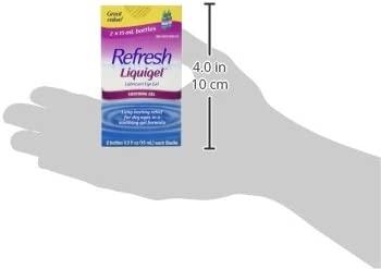 Refresh Liquigel Lubricant Eye Gel - 2 Bottles x 0.5 Fl Oz (15mL ...