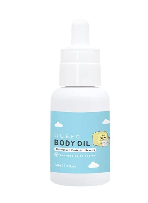 Cubed Eczema Body Oil for Kids with Jojoba Oil - Healing Barrier Oil for Irritated Skin, Wounds ...